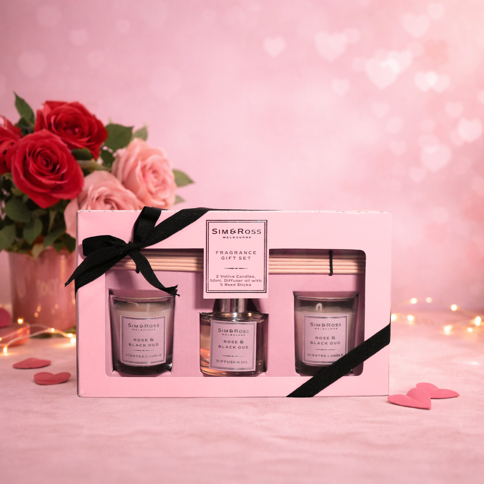 Rose & Black Oud Classic Home Fragrance Gift – Sim & Ross